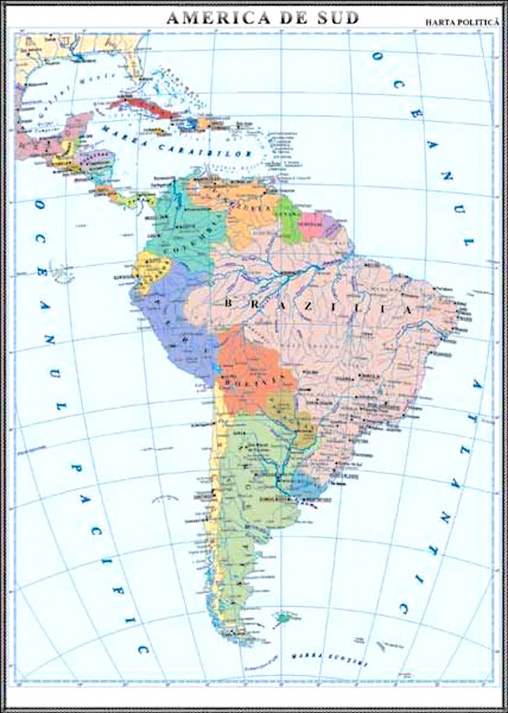 America de Sud. Harta politica • EduLab